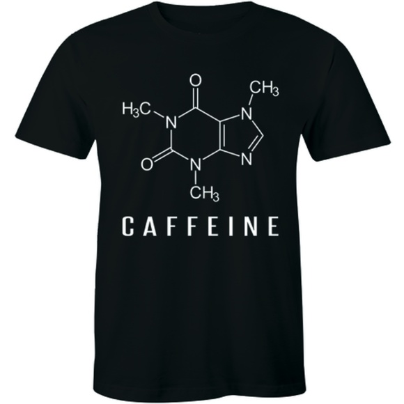 Half It | Shirts | Coffee Molecule Caffeine Geek Nerd Science Tshirt ...